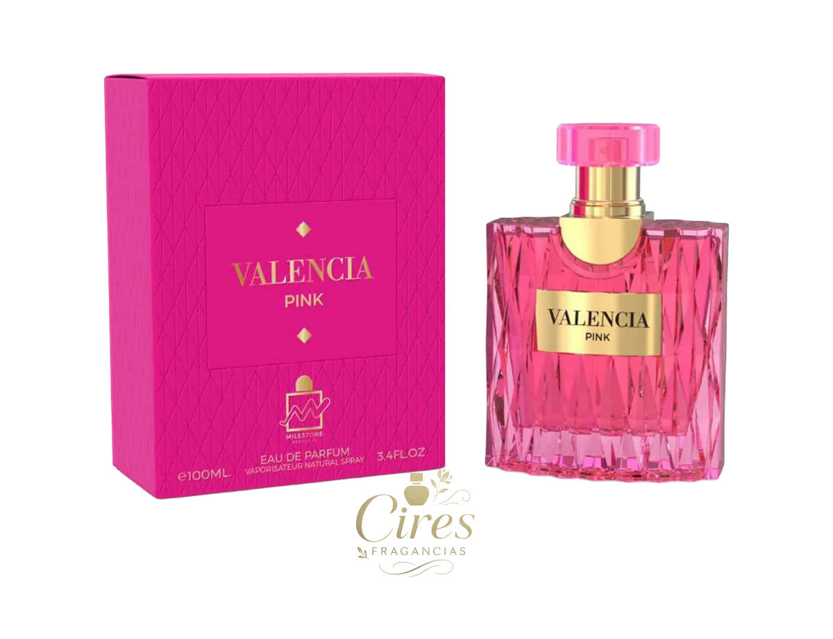 Milestone Valencia Pink Eau de Parfum para Mujer – 100 ml – Ciresfragancias